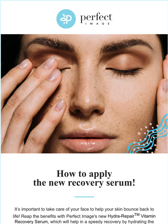Perfect Image: How to apply the new recovery serum post-peel! | Milled