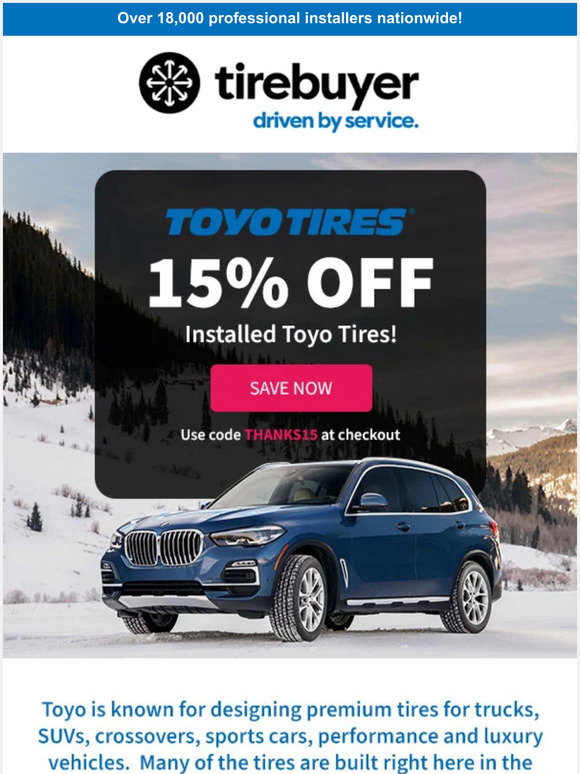 TireBuyer: ️ 15% OFF Your New Tires! | Milled