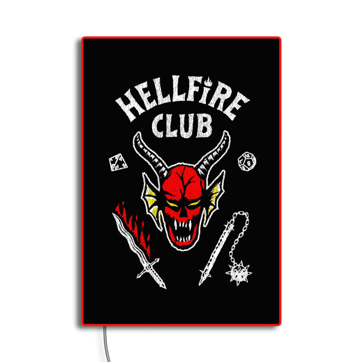 Zavvi: NEW Stranger Things Hellfire Club Poster Light! 🔥 | Milled