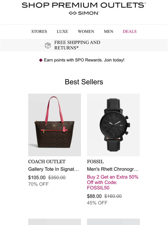 Shop Premium Outlets: Coach Outlet Gallery Tote In Signature Canvas ...