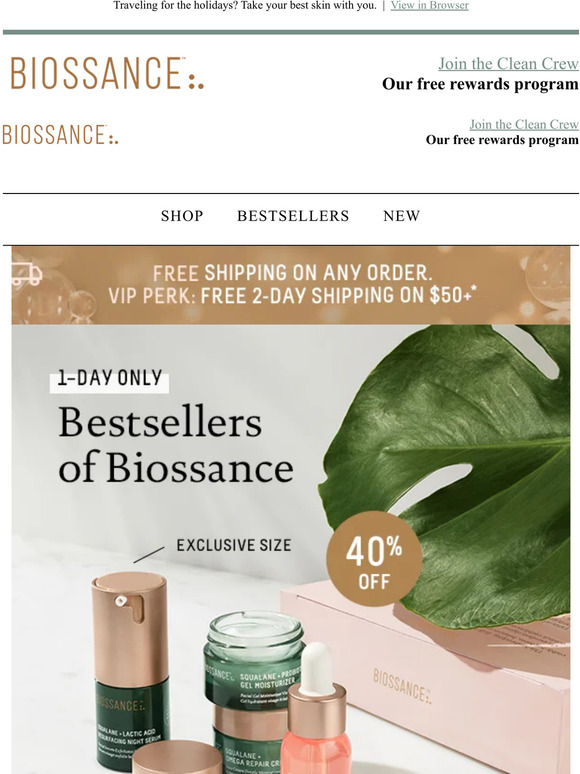 Biossance: FLASH SALE ⚡ Award-winning skincare for only $35 ($117 value ...