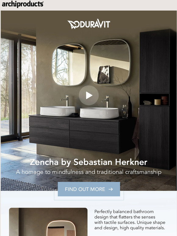 Archiproducts: Zencha bathroom collection: a homage to mindfulness and ...