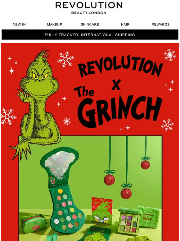 Revolution Beauty: Trending: The Grinch x Revolution 🤩 | Milled
