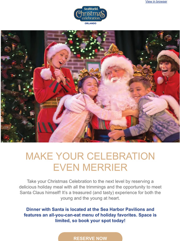SeaWorld: 🎅 Celebrate Christmas at SeaWorld! | Milled