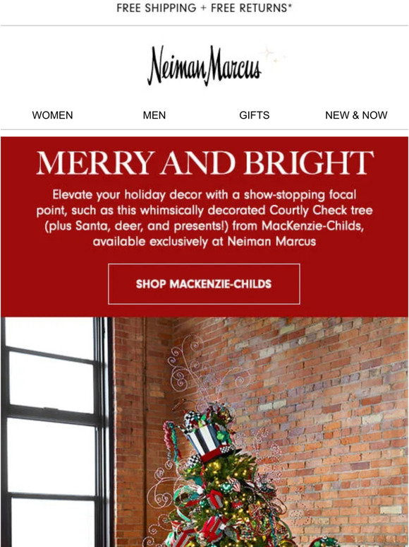 Neiman Marcus: Exclusive: MacKenzie-Childs holiday tree | Milled