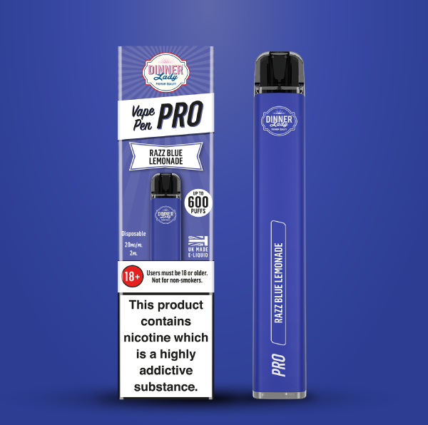 Dinner Lady: VAPE PEN PRO | Razz Blue for you? | Milled