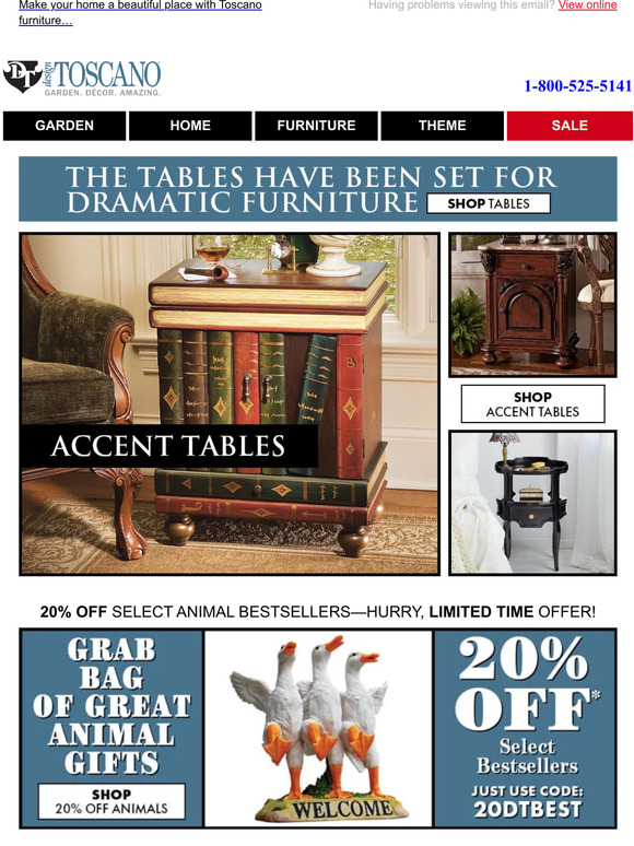 Design Toscano: 😍 Score the best spot in the house! SHOP Tables & Desks ...