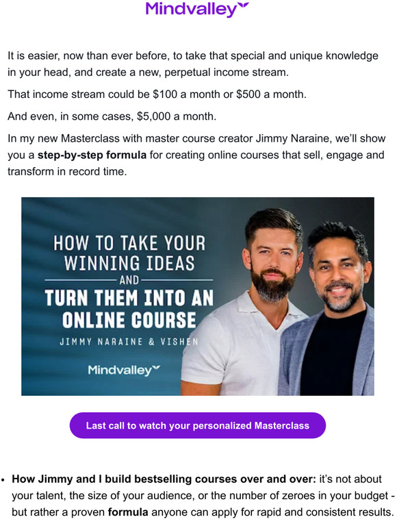 Mindvalley: Turn your knowledge into a perpetual stream of income | Milled