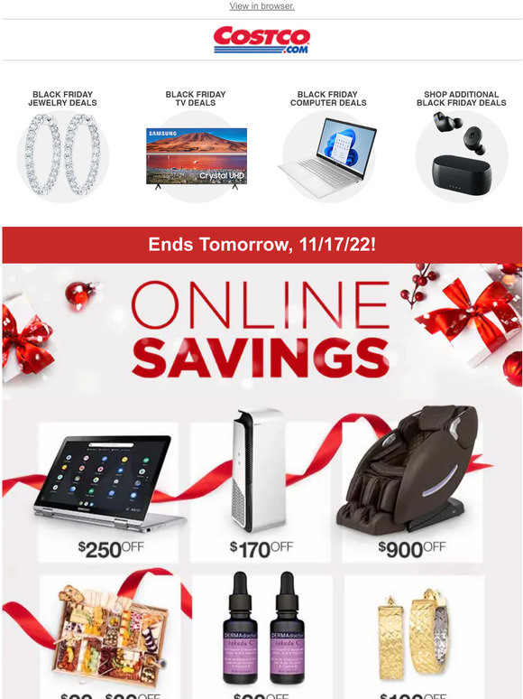 Costco: Access Our Early Black Friday Deals NOW! PLUS Online-Only ...