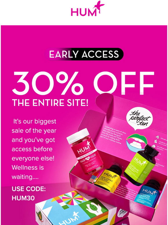 HUM Nutrition: Just a reminder, you get Black Friday deals first! | Milled