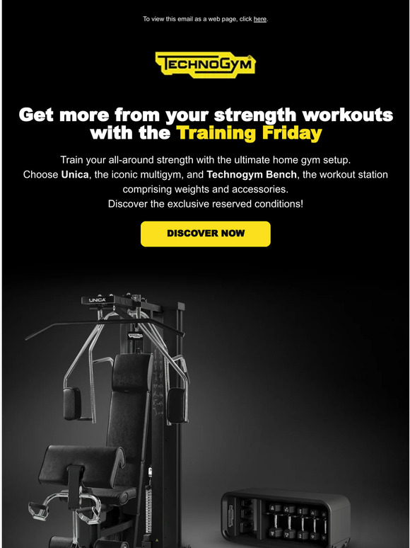 Technogym: Training Friday, now is the right time to get more | Milled
