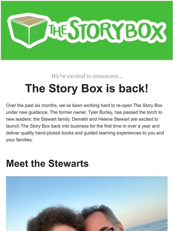 The Story Box: The Story Box is Back! 🎉 | Milled