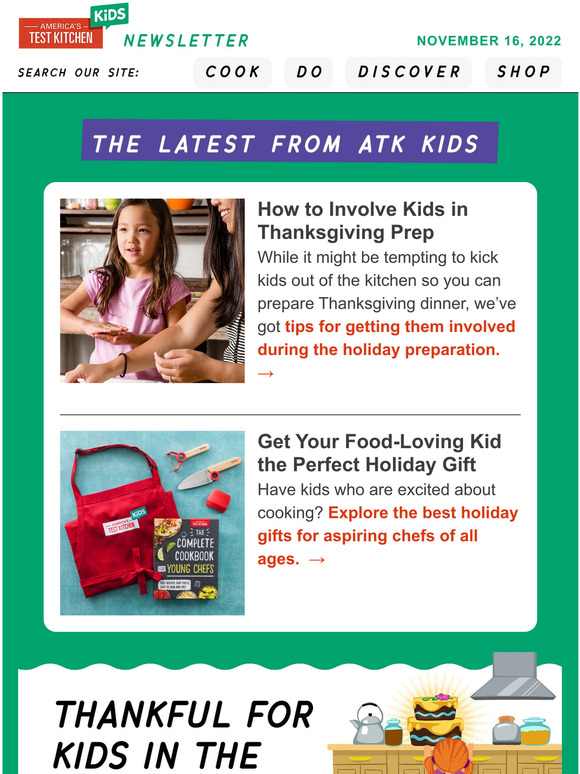 America's Test Kitchen: 🦃 Helpful Turkey Day Tasks for Kids👫 | Milled