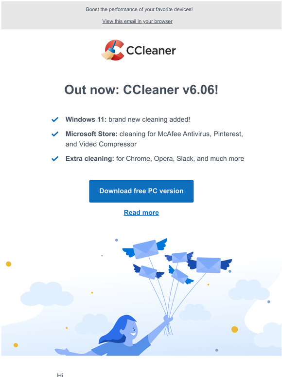 Piriform (makers of CCleaner): —, OUT NOW: CCleaner v6.06 with all-new Windows 11 cleaning! | Milled