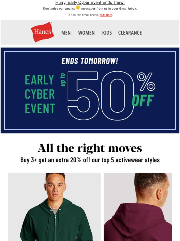 Hanes: Top 5 Styles to Get You Moving | Milled