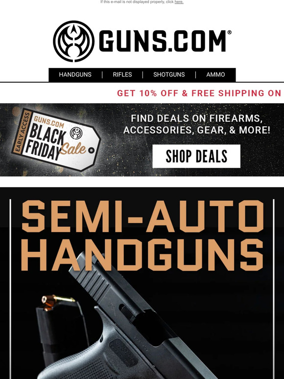 Guns.com: Whatever Your Need, Find The Right Semi-Auto Handgun For You ...