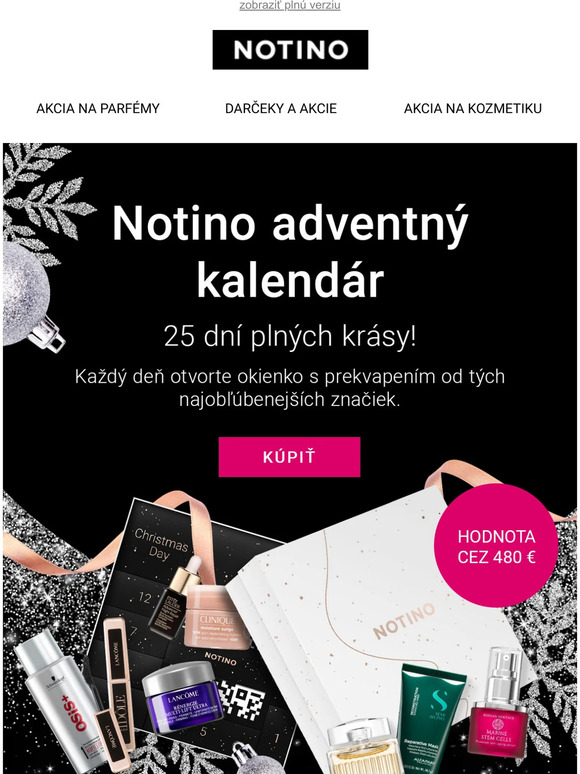 Notino: Produkty za viac ako 480 € len v našom adventnom kalendári. 📅🎄 ...