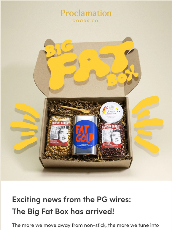 Proclamation Goods: Introducing the Big Fat Box | Milled