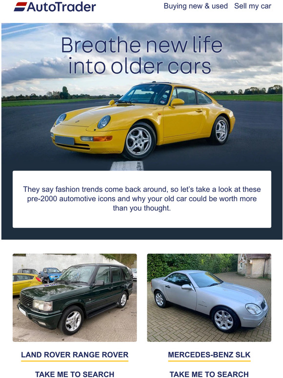 Autotrader.com: Rolling back the years to pre-2000 cars that look as ...