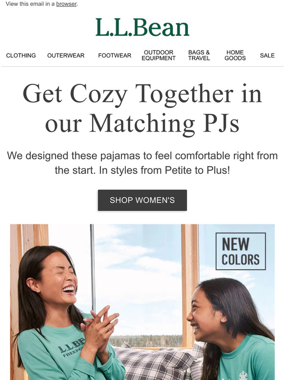 L.L.Bean: Lounge-Worthy PJs: So Warm and Comfy | Milled