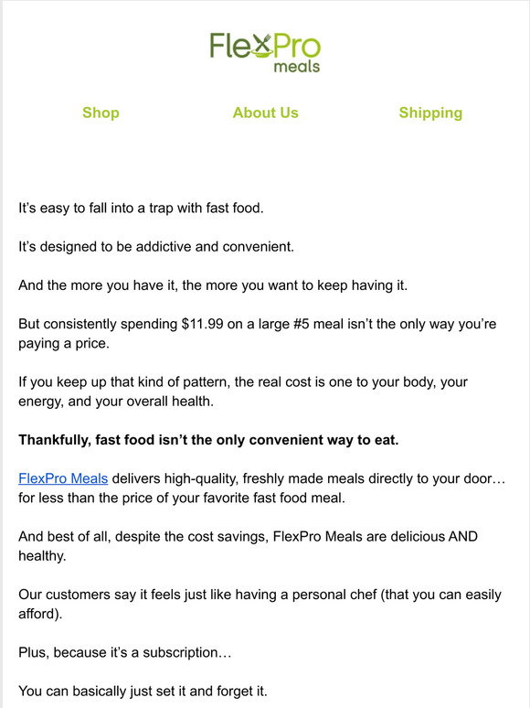 FlexPro Meals: The True Cost of Fast Food | Milled