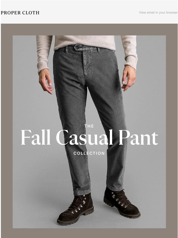 Proper Cloth: The Fall Casual Pant Collection // Holiday Gift Guide ...