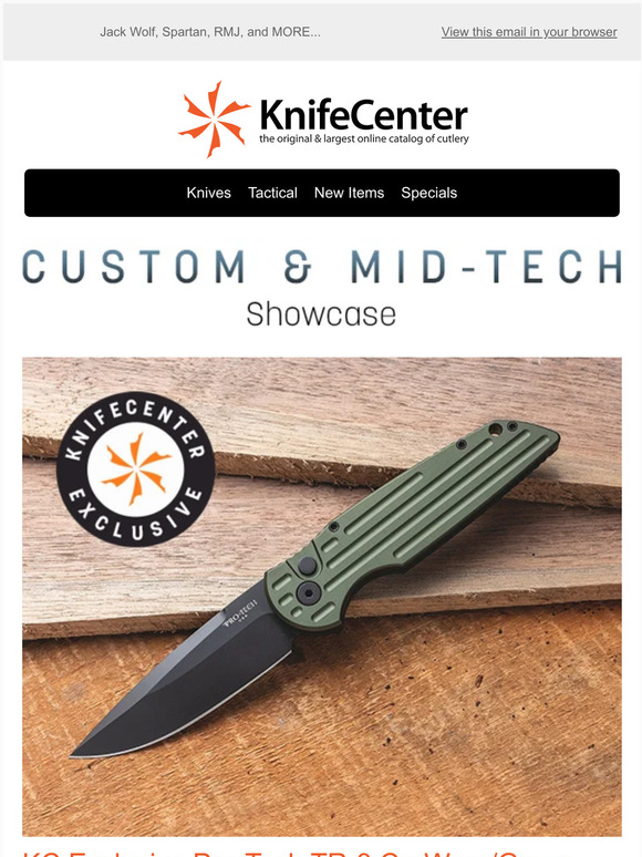 KnifeCenter: Customs & Mid-Techs: Exclusive Pro-Tech, Microtech, Nick ...