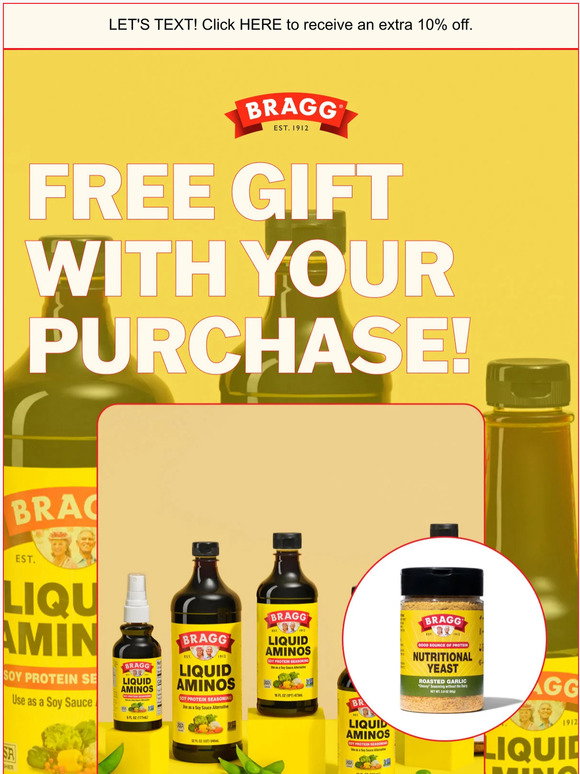 Bragg: Free GWP! Perfect for your pantry | Milled