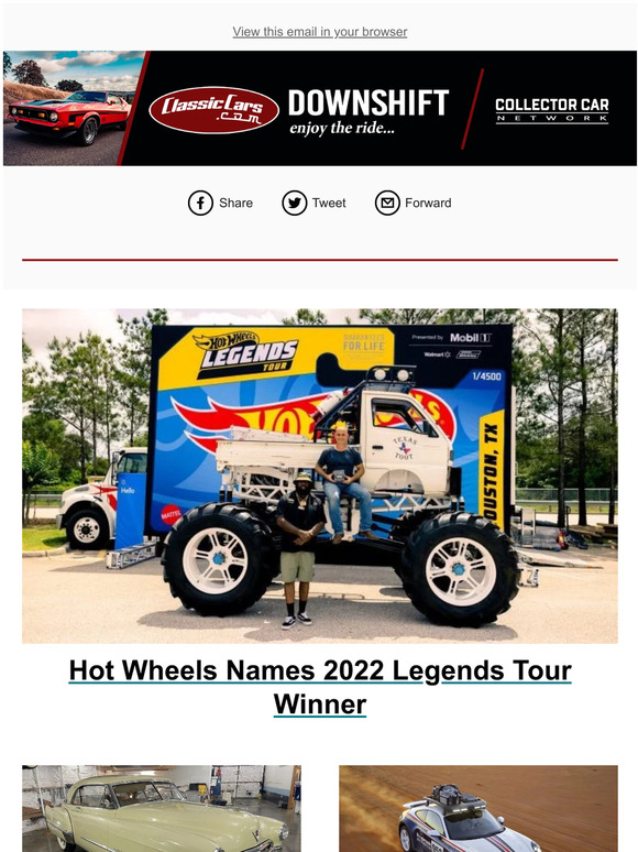 ClassicCars: Hot Wheels Names 2022 Legends Tour Winner | Milled