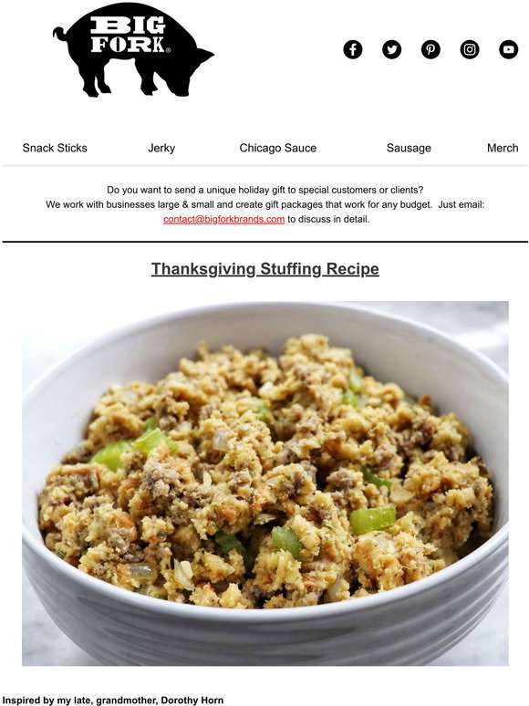 Big Fork Brands: make the best stuffing for Thanksgiving | Milled