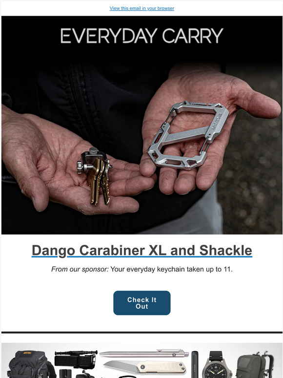 Everyday Carry: An Extra-Large Carabiner for Extraordinary Versatility ...