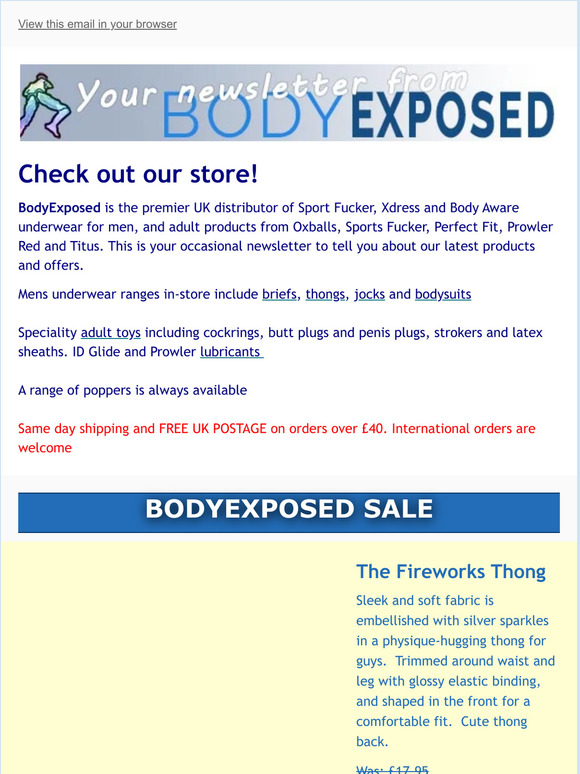 BodyExposed: Save a third on exotic underwear 😜 | Milled