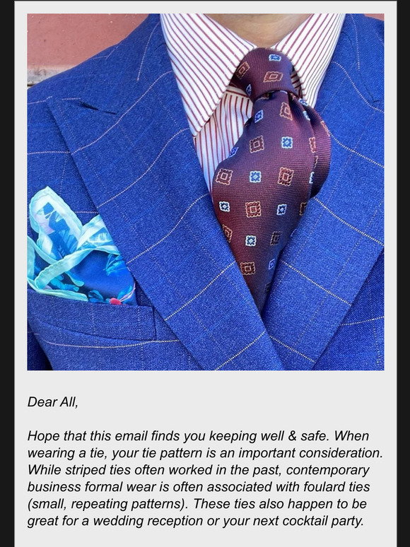 The Dark Knot: Tie Pattern Series, Part 1/5: How To Wear A Foulard Tie ...