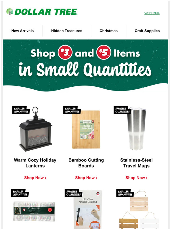 Dollar Tree: PLUS! Items, Smaller Quantities | Milled