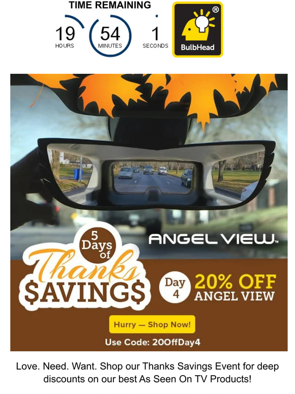 BulbHead: Take 20% OFF Angel View! | Milled