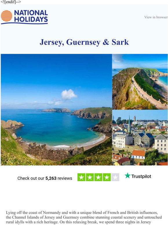 National Holidays: Visit the stunning Channel Islands of Jersey ...