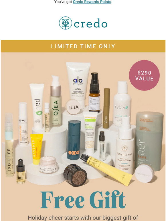 Credo Beauty: Going fast! Your FREE mega gift 🎁 | Milled