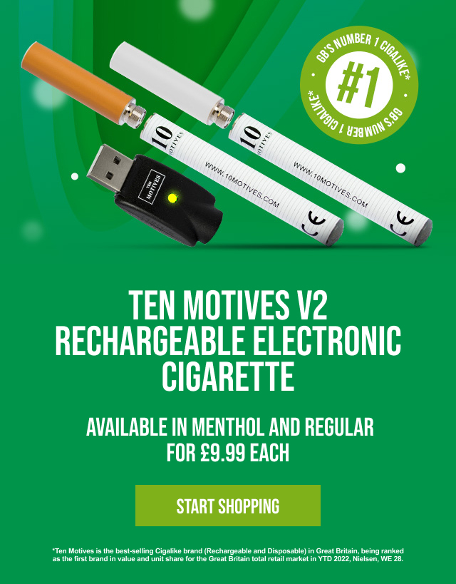 Ten Motives: Ten Motives V2 Rechargeable Electronic Cigarette available ...