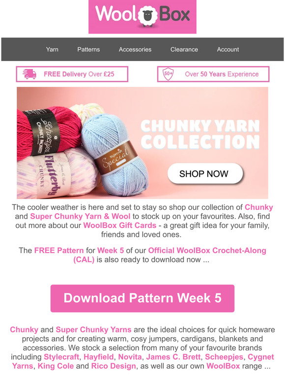 WoolBox: Chunky & Super Chunky Yarn Favourites: Available at WoolBox ...