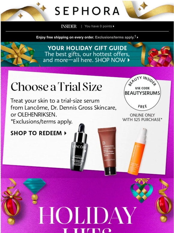 Sephora: Gifts for everyone on your list 💝(Yes, everyone!) | Milled