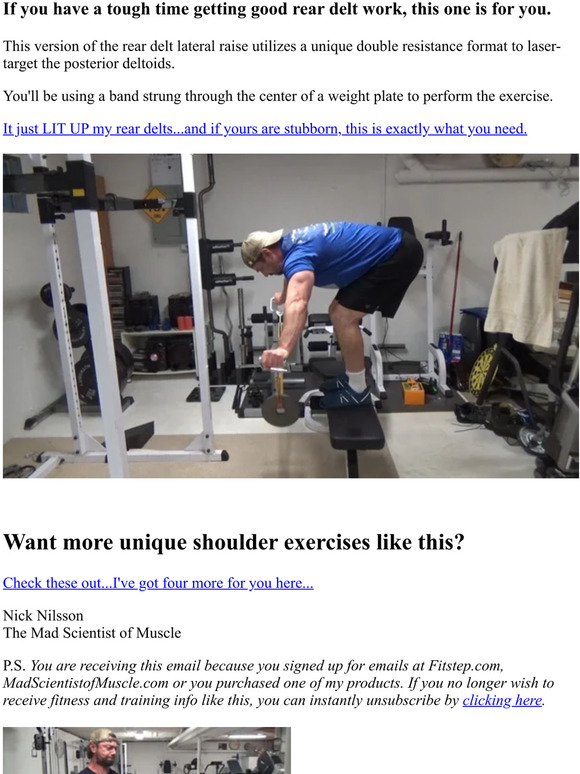 FitStep: Laser-target your rear delts with DUAL resistance... | Milled