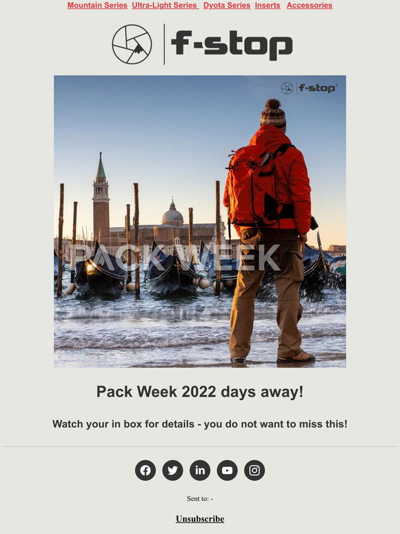 f-stop: , f-stop Pack Week 2022 is coming and it's bigger and better ...