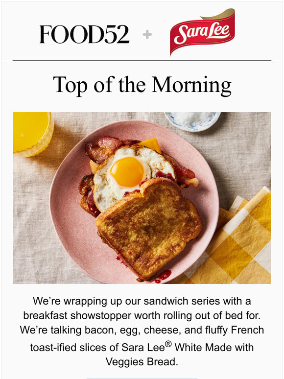 Food52: The ultimate breakfast sando starts with French toast. | Milled