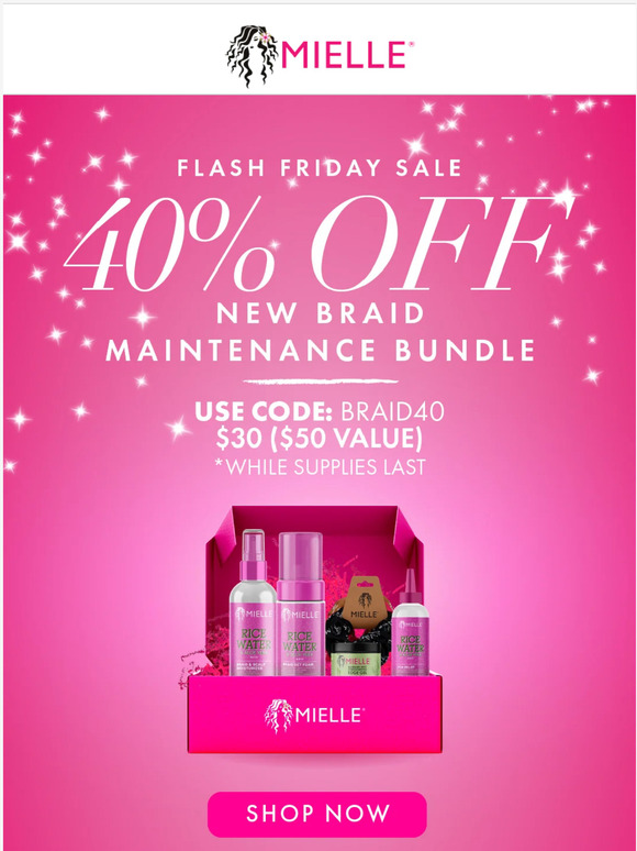Mielle Organics: 40% OFF NEW Braid Maintenance Bundle | Milled