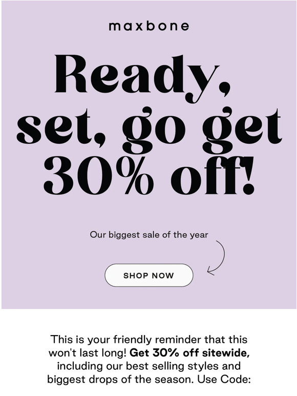 Maxbone: The Big Sale You Waited All Year For is Here! | Milled