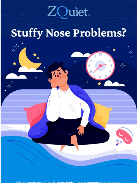 ZQuiet: How to Sleep With a Stuffy Nose | Milled