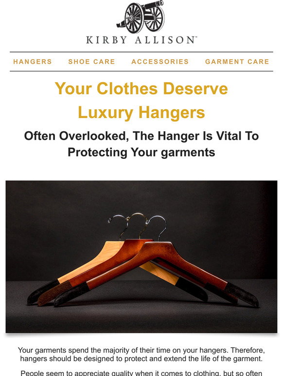 Kirby Allison: A wardrobe essential: luxury hangers 💎 | Milled