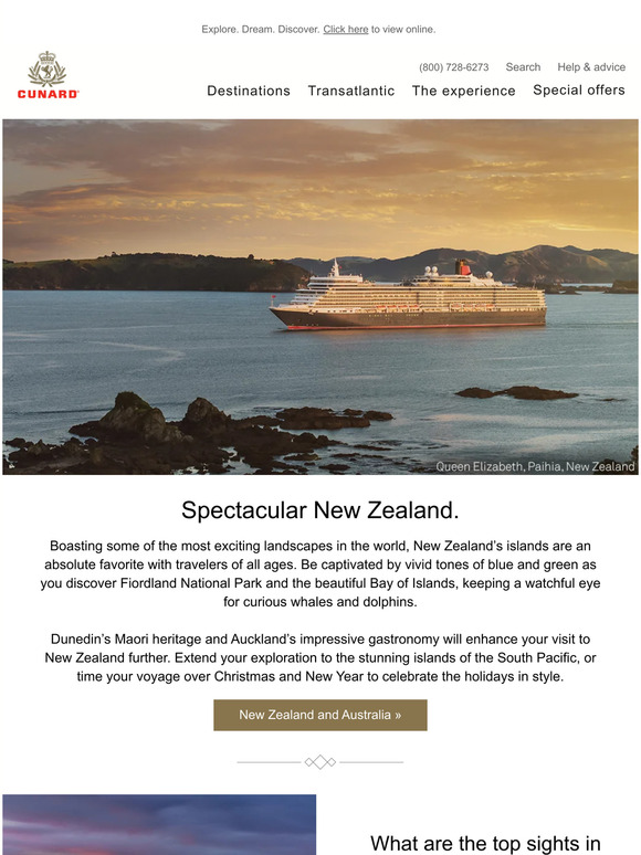 Cunard: We answer your top 5 questions about sailing to New Zealand ...
