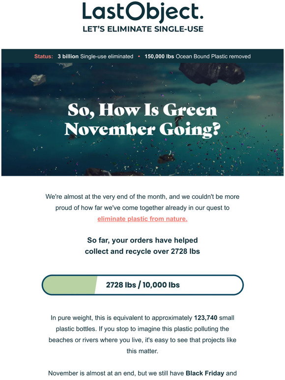 LastObject: So, How Is Green November Going? | Milled