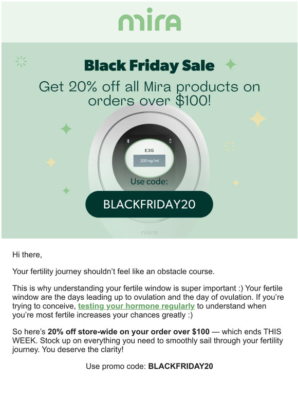 Mira Fertility: How to see your 6-day fertile window 🌼 | Milled